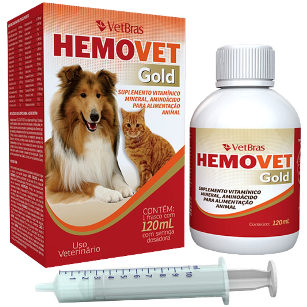 Suplemento Vitamínico Hemopet Gold para Cães e Gatos - Vetbras | Shopee ...