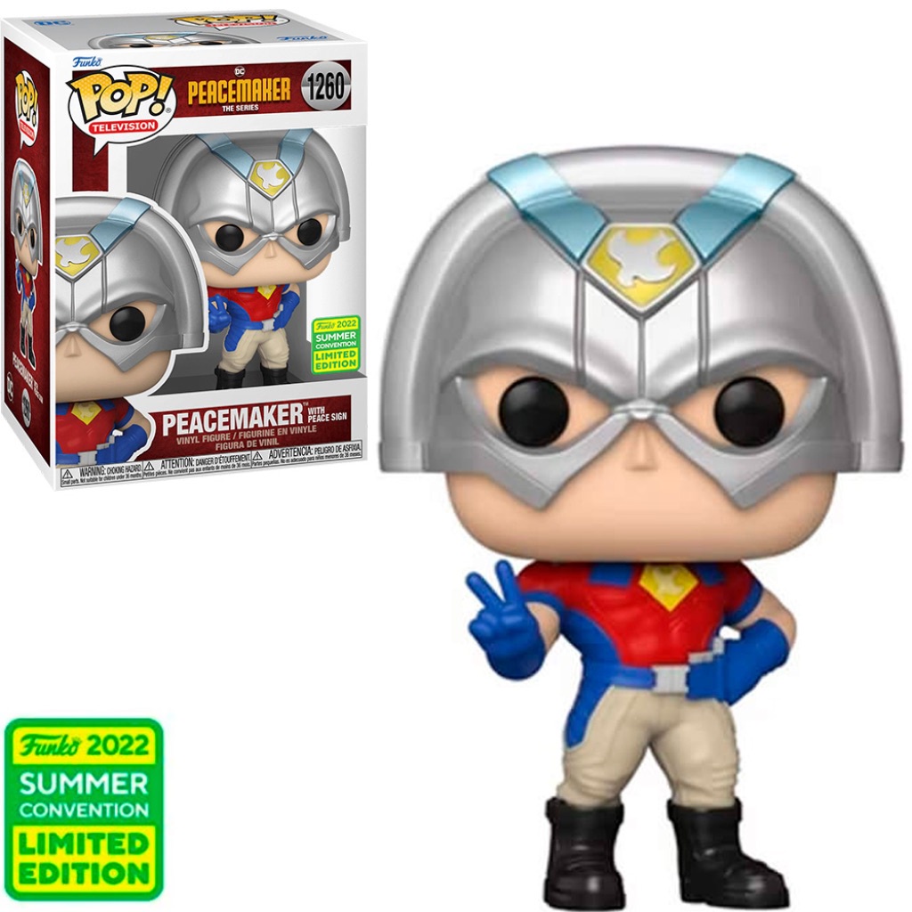 Funko Pop! DC - Peacemaker W/ Peace Sign #1260 *SDCC 2022* | Shopee Brasil