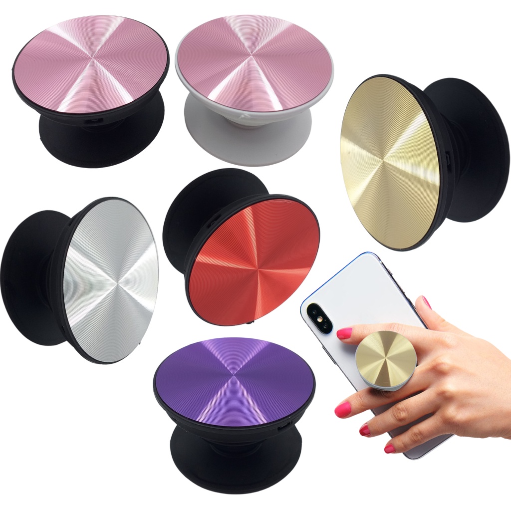 Suporte para Selfie Celular Popsocket Redondo Brilho | Shopee Brasil