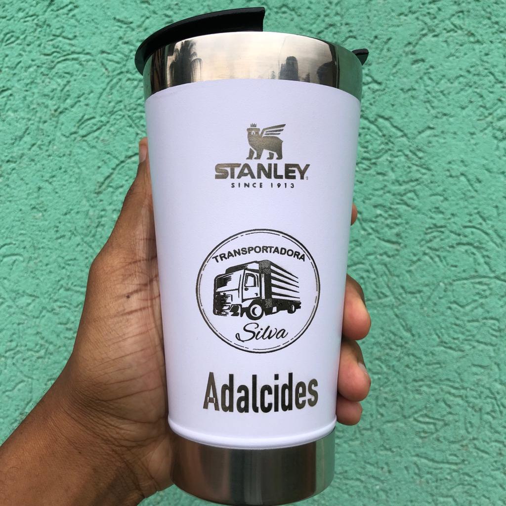 KIT COPO TERMICO PERSONALIZADO LOGOTIPO E NOME | Shopee Brasil