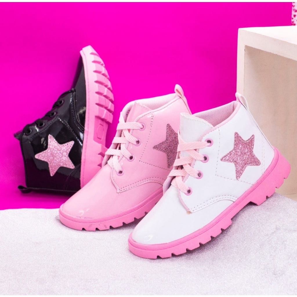 Bota Infantil Bota Menina Bota Menino Bota Tratorada Estilo Caterpillar ...