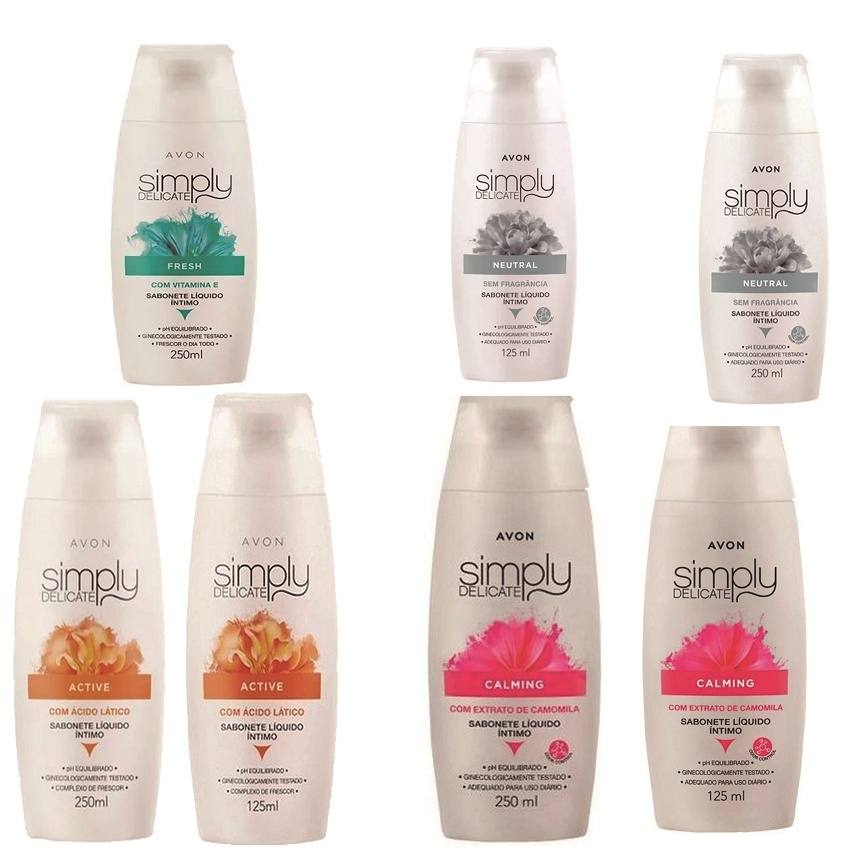 Sabonete Liquido Intimo Simply Delicate,Active,Calming,Fresh,Neutral ...