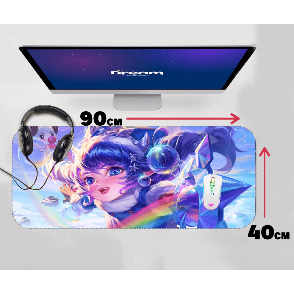Mouse Pad Gamer Lulu League of Legends LOL Extra Grande 90x40 ...