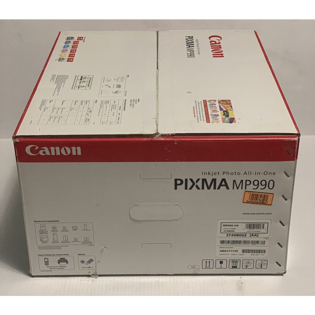 Canon Pixma MP990 Photo All-In-One Color Inkjet Printer | Shopee Brasil