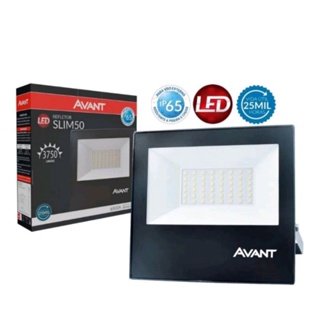 kit 2 Refletores Led 50w Slim Bivolt 6500k Avant | Shopee Brasil