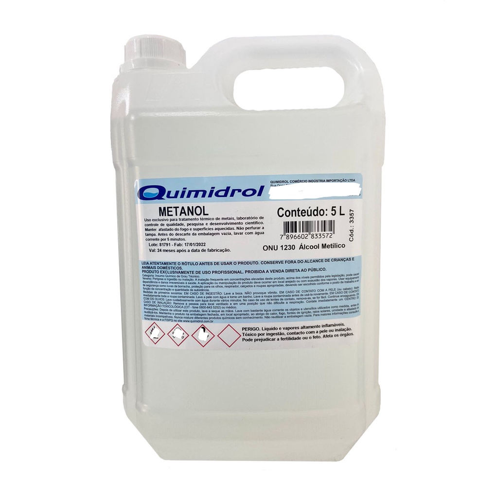 Metanol Puro 5 litros | Shopee Brasil
