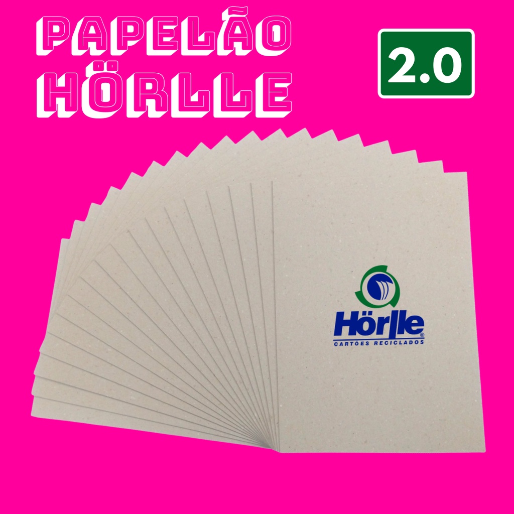 Papelão Holler 2.0 mm Diversas Medidas (Cartão Cinza Horlle 2mm) p ...