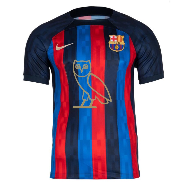 Camisa De Futebol barcelona Drake's OVO Sound special edition soccer ...