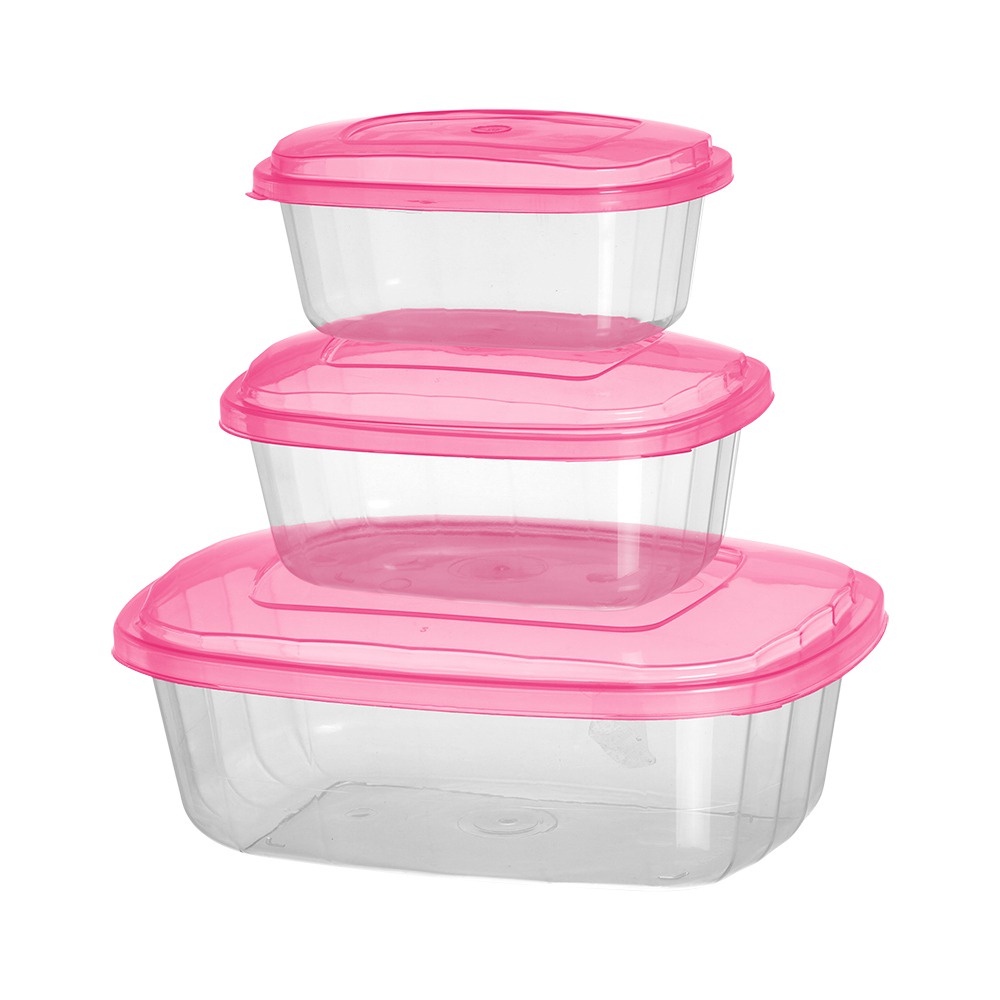 CONJUNTO POTE RETANGULAR PMG TRANSPARENTE | Shopee Brasil