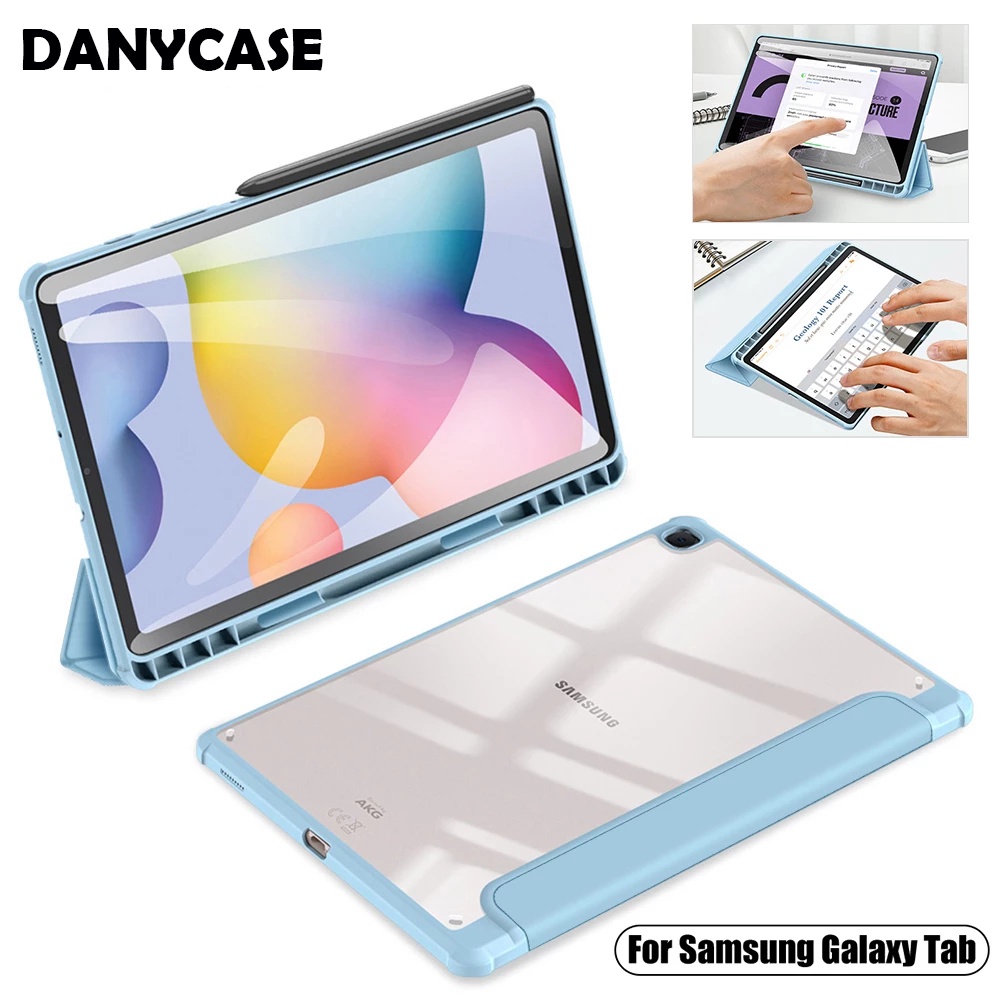 Para Samsung Galaxy Tab S7 Capa Acrílica A8 10,5 S6 Lite 10,4 S8 11 S7 Plus S7 FE S8 12.4 S8 ...