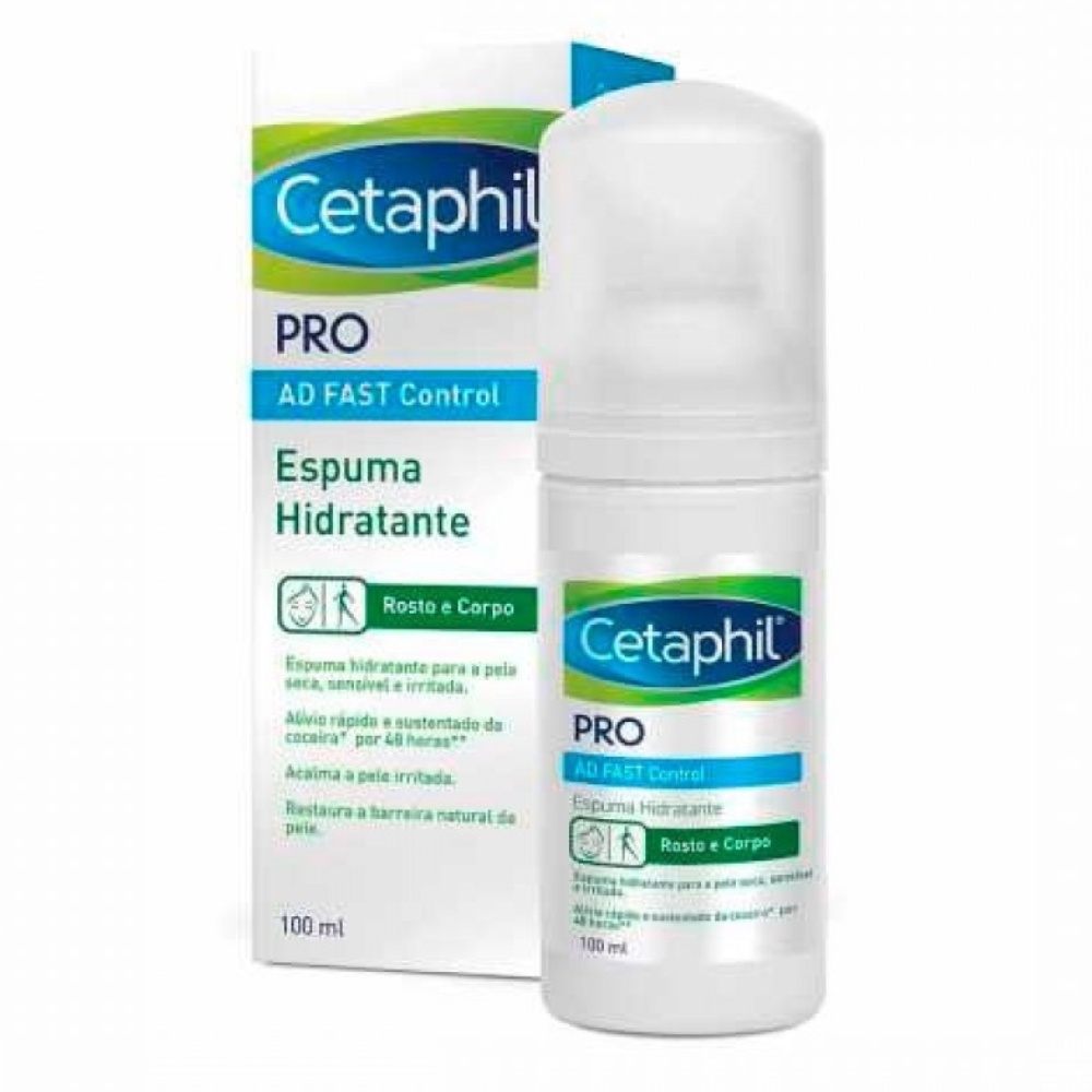 Espuma Hidratante Cetaphil Pro Ad Fast Control Para o Rosto e Corpo ...