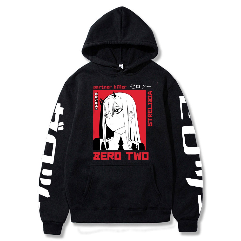 2022 Kawaii Anime Darling In The Franxx Moletons Zero Two Hoodie ...