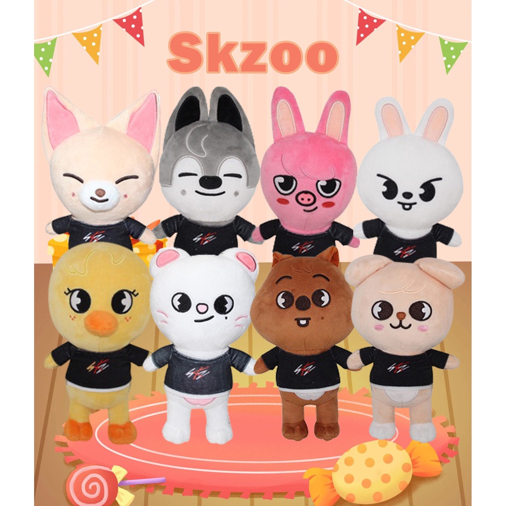 Skzoo Plush Toys Stray Kids Cartoon Animal Stuffed Doll Gifts Beb 