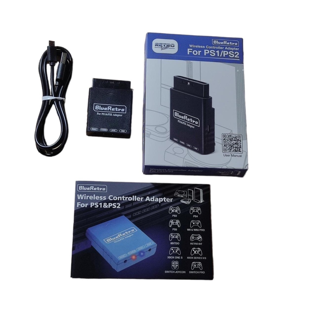 Adaptador Controle Sem Fio Multi Plataformas Para Ps2 Ps1 | Shopee Brasil