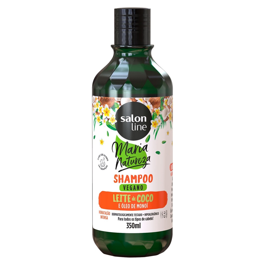 Shampoo Maria Natureza Leite de Coco Salon Line 350ml | Shopee Brasil