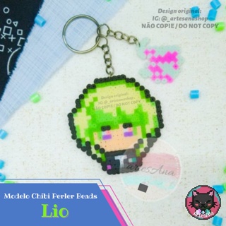 Chaveiro Perler Beads/Pixel Art - Promare Chibi (Lio & Galo) | Shopee ...