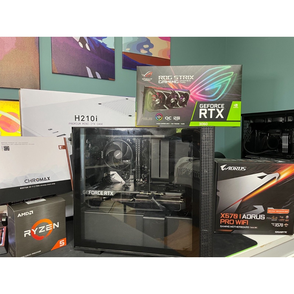 Prebuilt Gaming PC Ryzen 5 5600x ROG RTX 3080 | Shopee Brasil