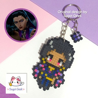 Chaveiro Reyna jogo Valorant Hama Perler Beads | Shopee Brasil