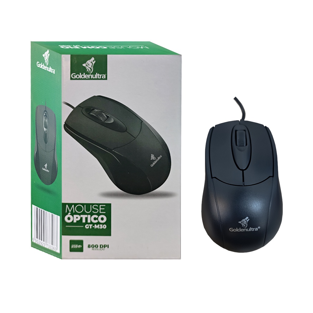 Mouse Optico com fio goldenultra GT-M30 | Shopee Brasil