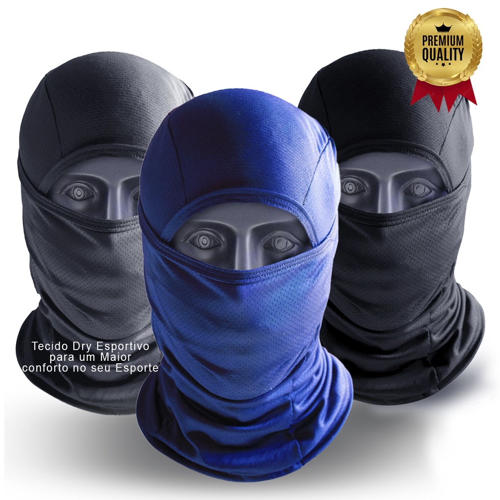 Balaclava Ninja Full Face para Ciclismo Moto Touca Airsoft | Shopee Brasil