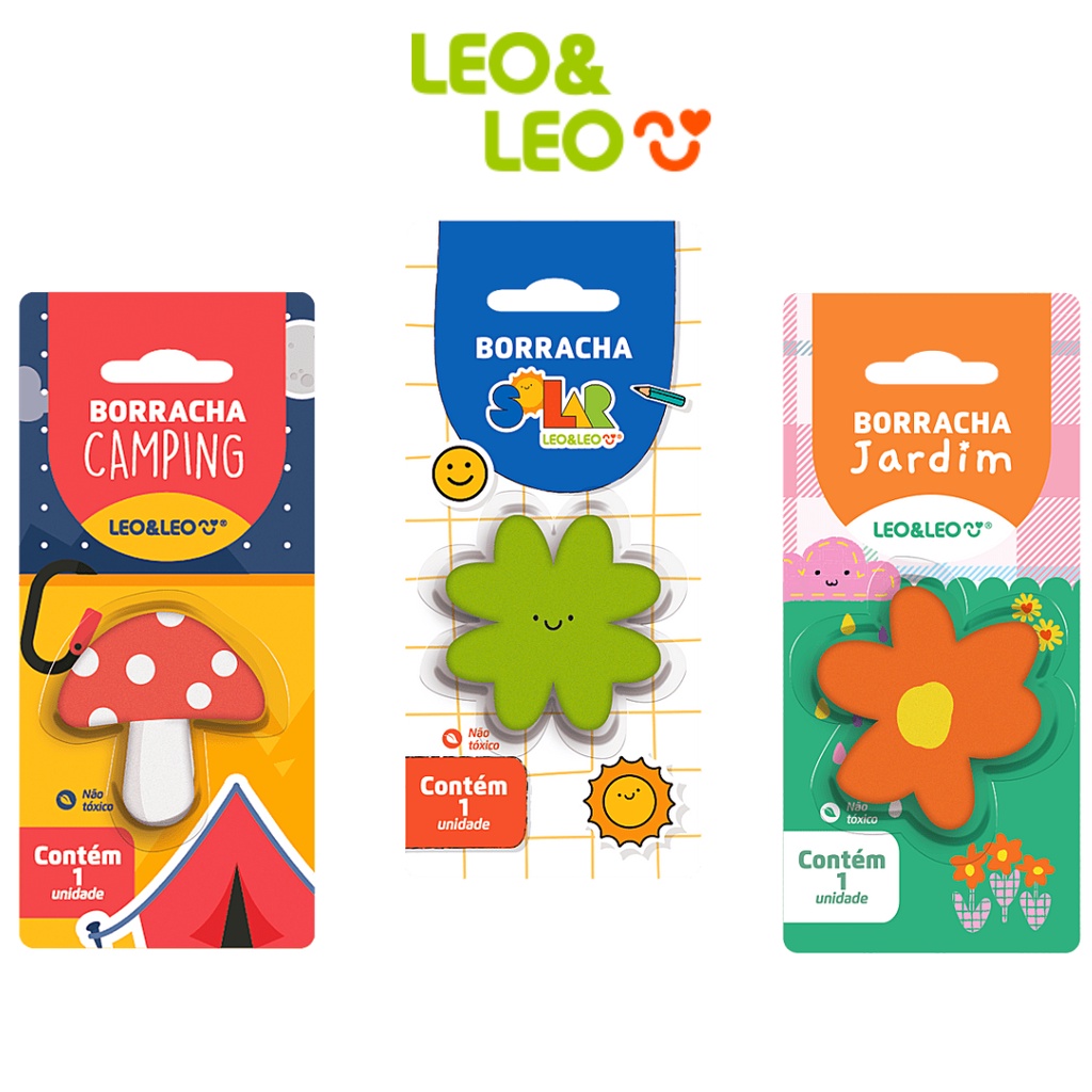 Borracha Escolar Fofa Fantasy do Leo&Leo | Shopee Brasil
