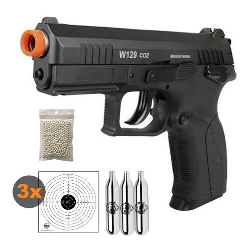 Pistola Airsoft Wingun Cz300 W129 Blowback Slide Metal + 3 Cilindros ...