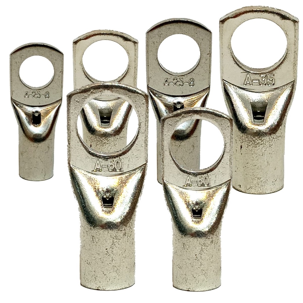 Terminal de Compressão Olhal Cobre Estanho Terminal Argola Bateria ...