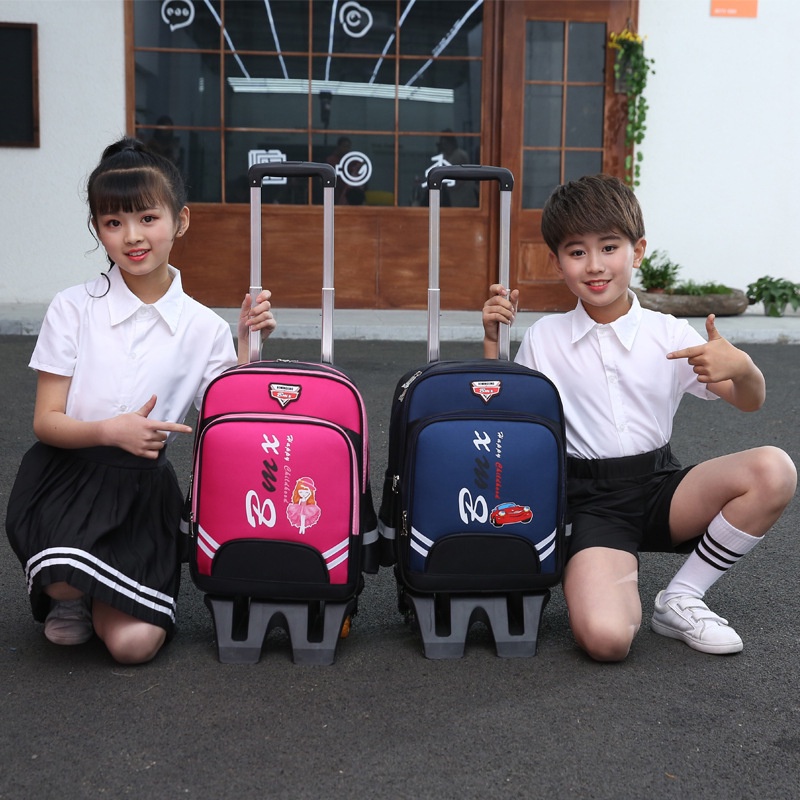 Carro Elementar Escola Estudante Bolsa Escolar Seis Rodas Escalada ...