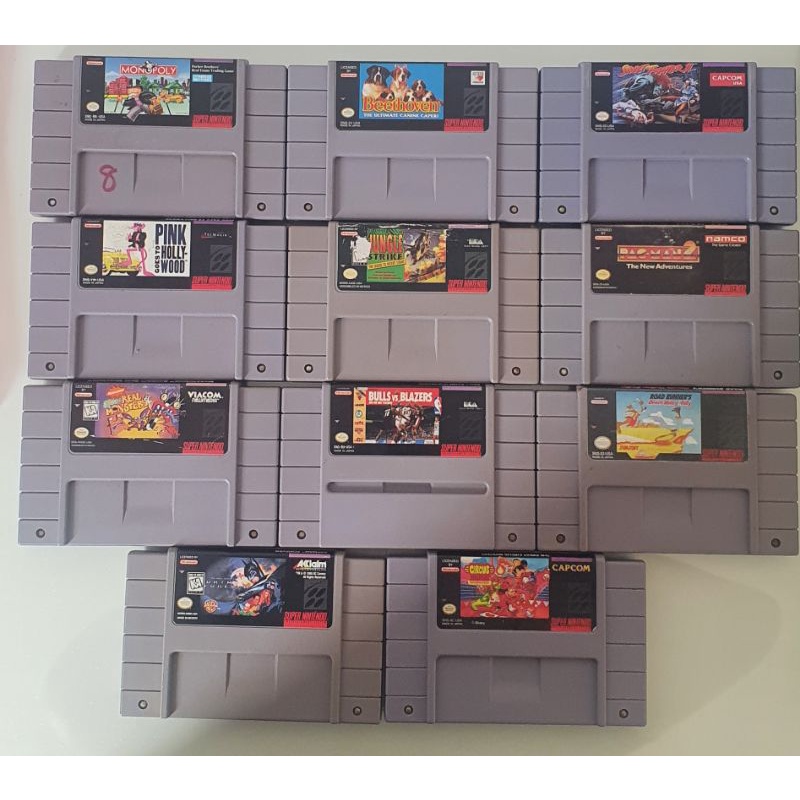 Games Originais de SNES - Super Nintendo - Escorrega o Preço