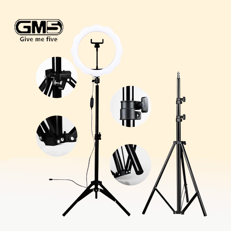 Ring Light Led Iluminador 6 /10/ Polegadas Completo 2,1m Tripé 210cm ...