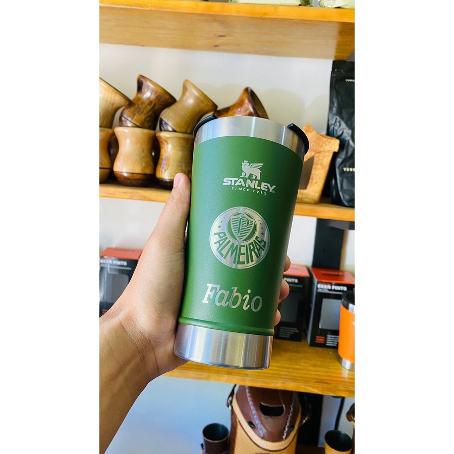 Copos Stanley Personalizados a Laser do seu jeito copo 473ml com tampa ...