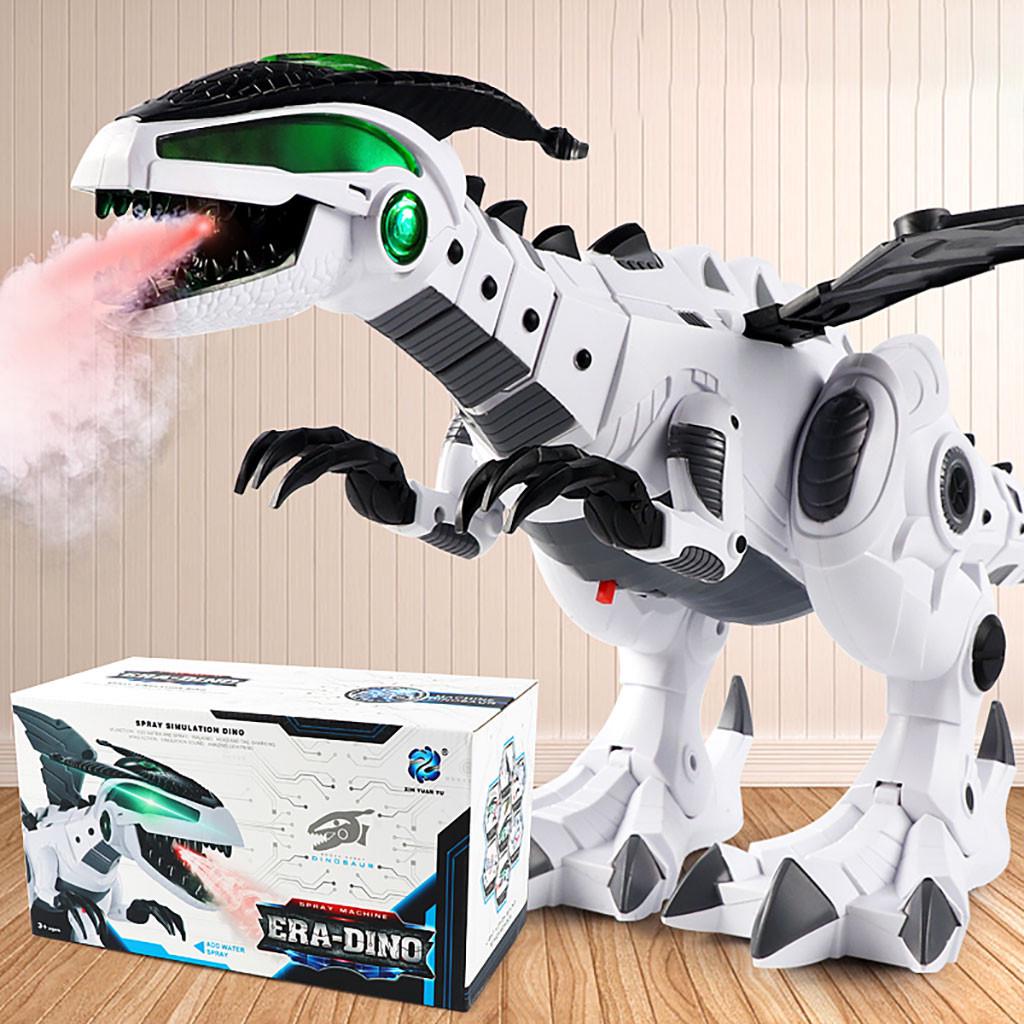 Brinquedo Dragão Robô Dinossauro Bate Asas Solta Fumaça E Anda Sozinho