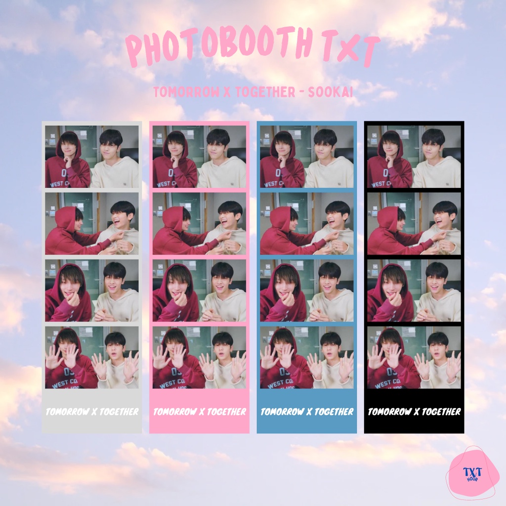 PHOTOBOOTH TXT (TOMORROW X TOGETHER) - SOOBIN E HUENINGKAI | kpop ...