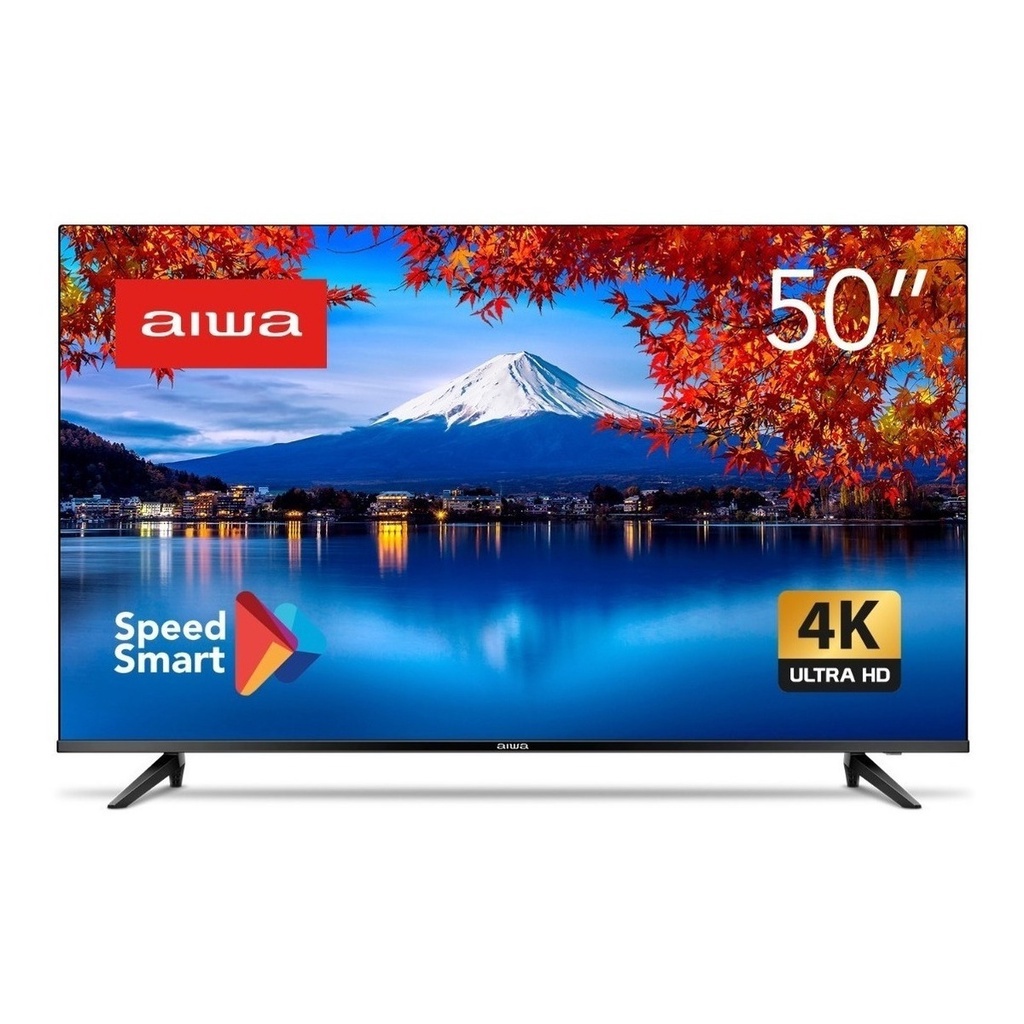 Smart TV Aiwa AWS-TV-50-BL-01 IPS 4K 50" 110V/220V | Shopee Brasil