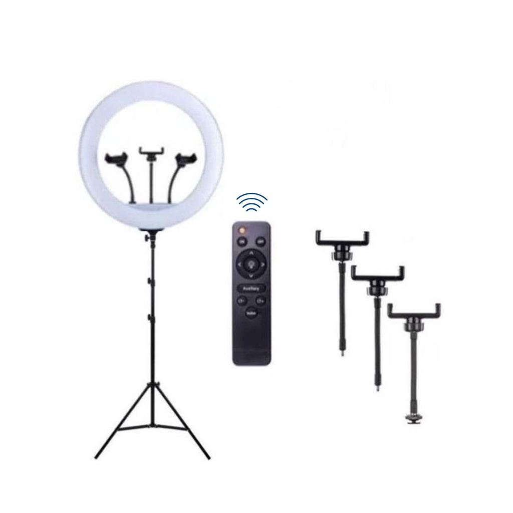 Iluminador Ring Light 14 Polegadas 36 cm Profissional + Tripe 2m e 1 ...