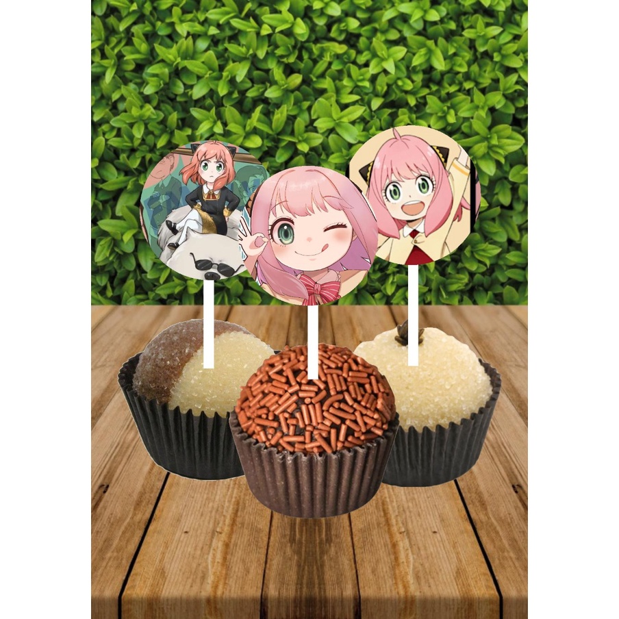 45 Tags Toppers Para Doce e Docinho Anya Spy x Family | Shopee Brasil