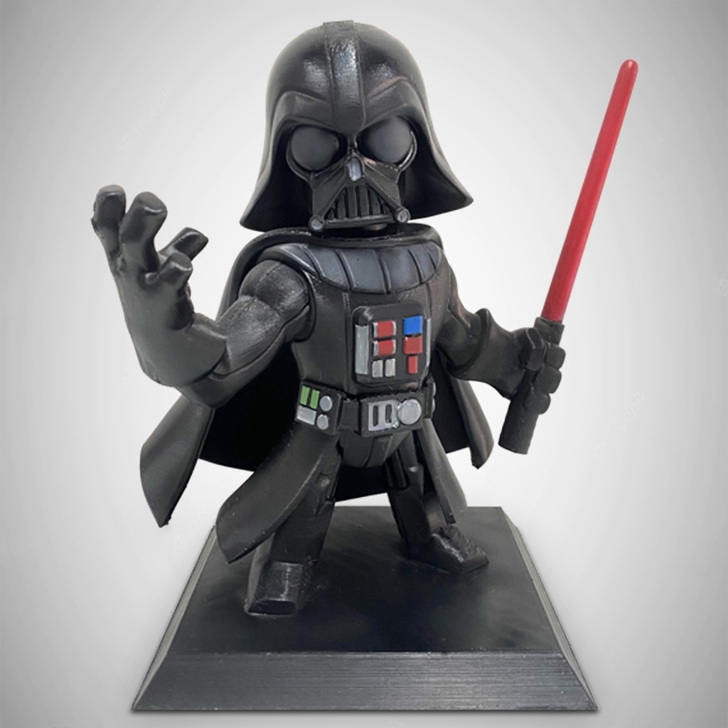 Mini Darth Vader Chibi Action Figure Boneco Star Wars | Shopee Brasil