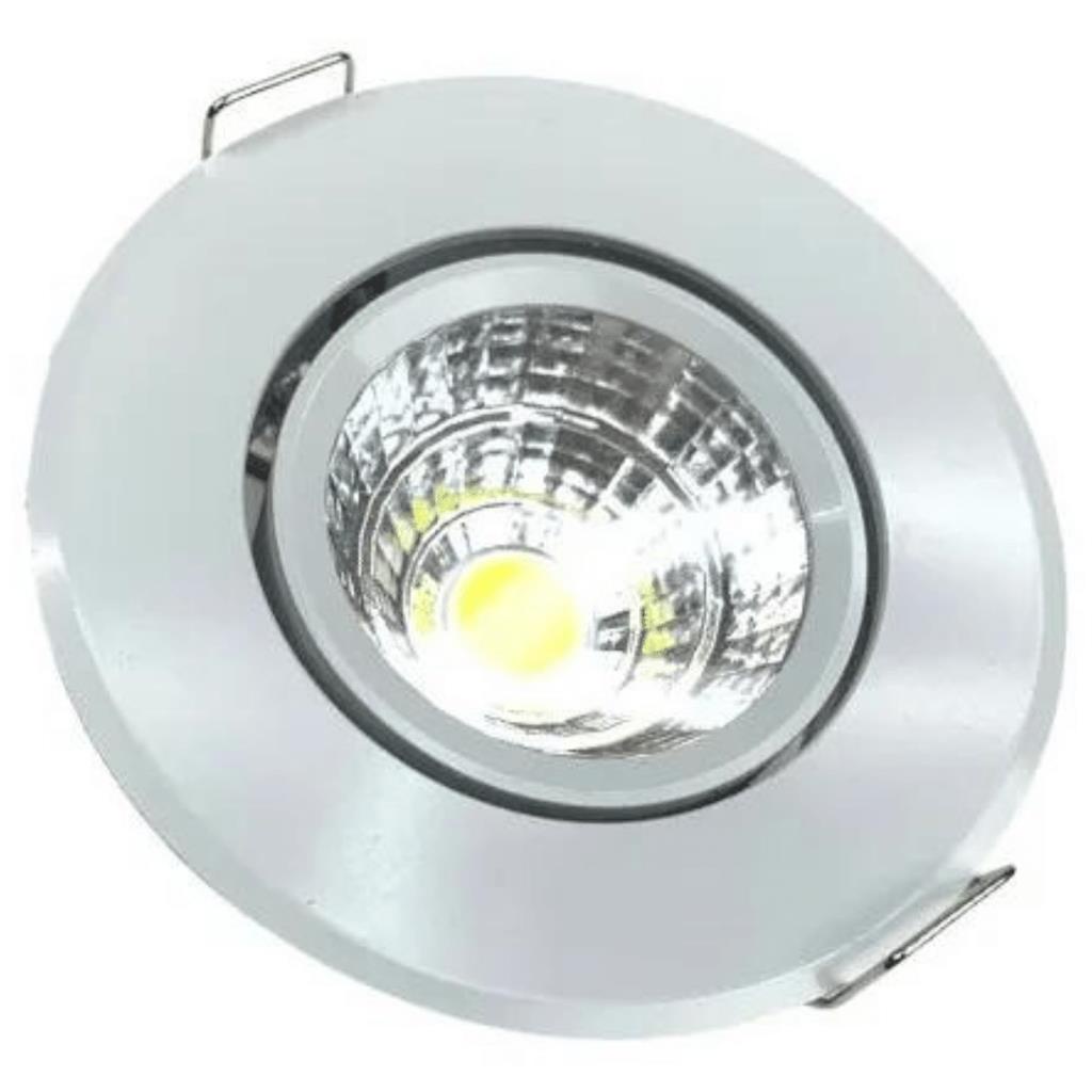 Mini Spot LED 3W Redondo Direcionavel Branco Frio 6000k | Shopee Brasil