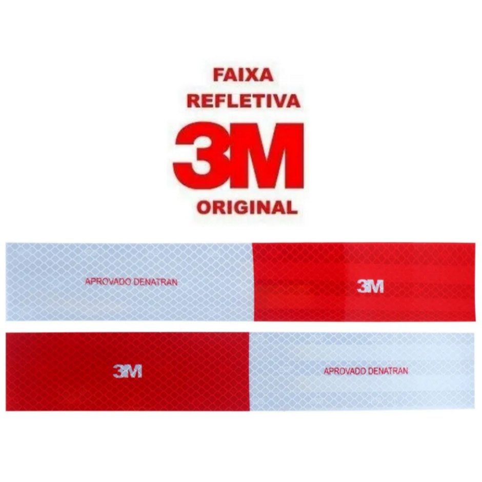 Kit 80 Faixa Refletiva Lateral 3M Caminhao Carreta Onibus | Shopee Brasil