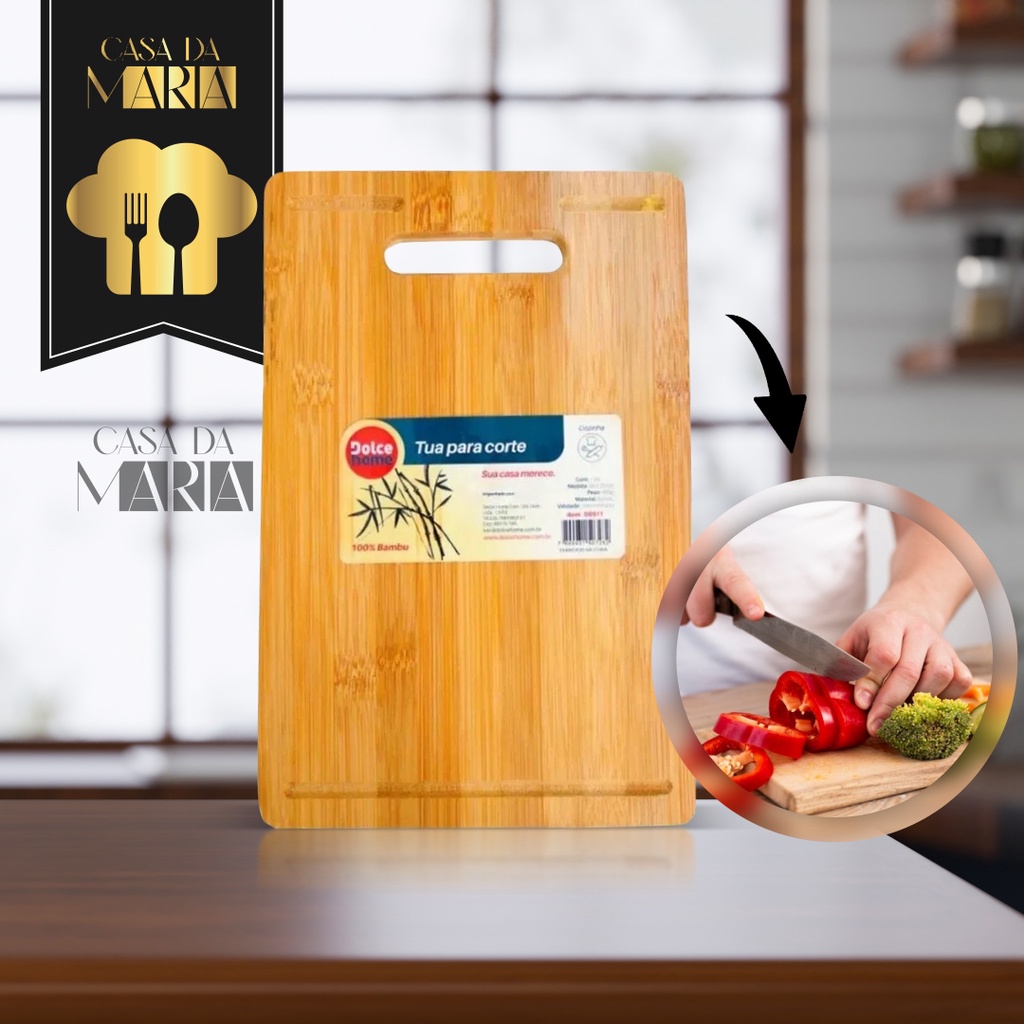 Taboa de Corte para Carnes e Alimentos de Cozinha Churrasco Madeira ...