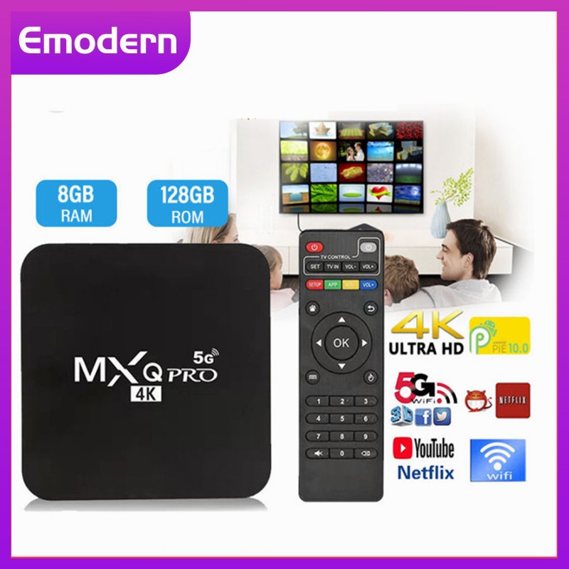 MX Q PRO 4K 5G Smart Tv Android 10.0 16GB 256GB Hd Player - Escorrega o ...