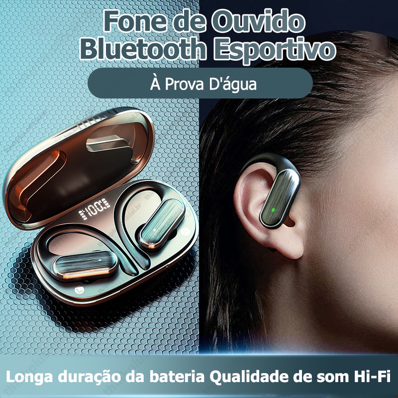 A520 TWS Fone De Ouvido Bluetooth Sem Fio Esportivo À Prova D'água HiFi ...