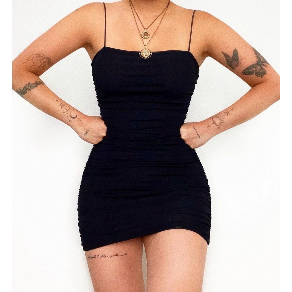 Vestido moda gringa tubinho | Shopee Brasil