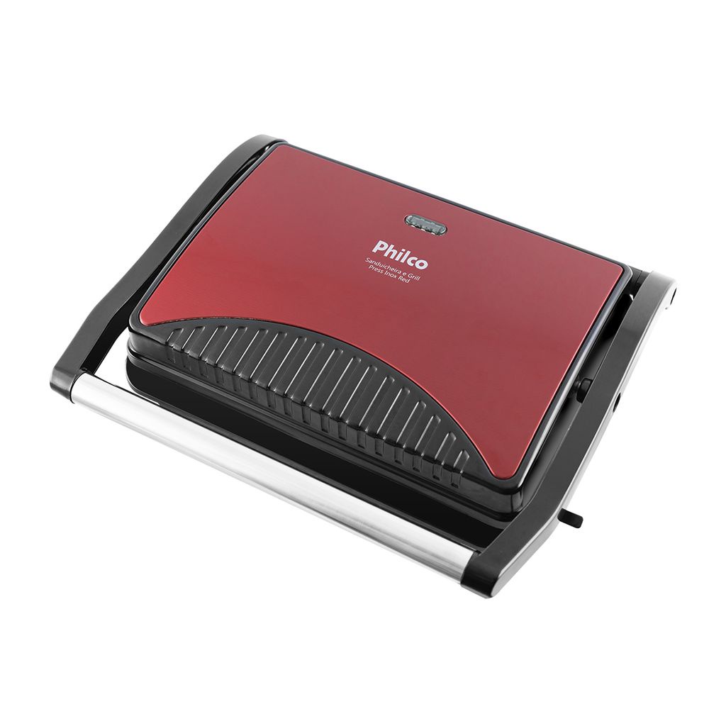 Sanduicheira e Grill Philco Press Inox Red 1200W | Shopee Brasil