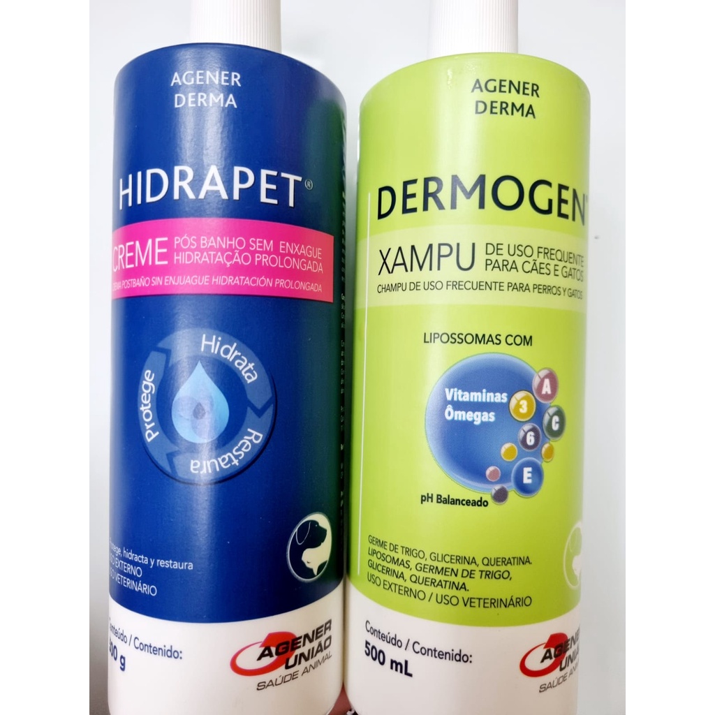 Combo Dermogen + Hidrapet - 500ml | Shopee Brasil