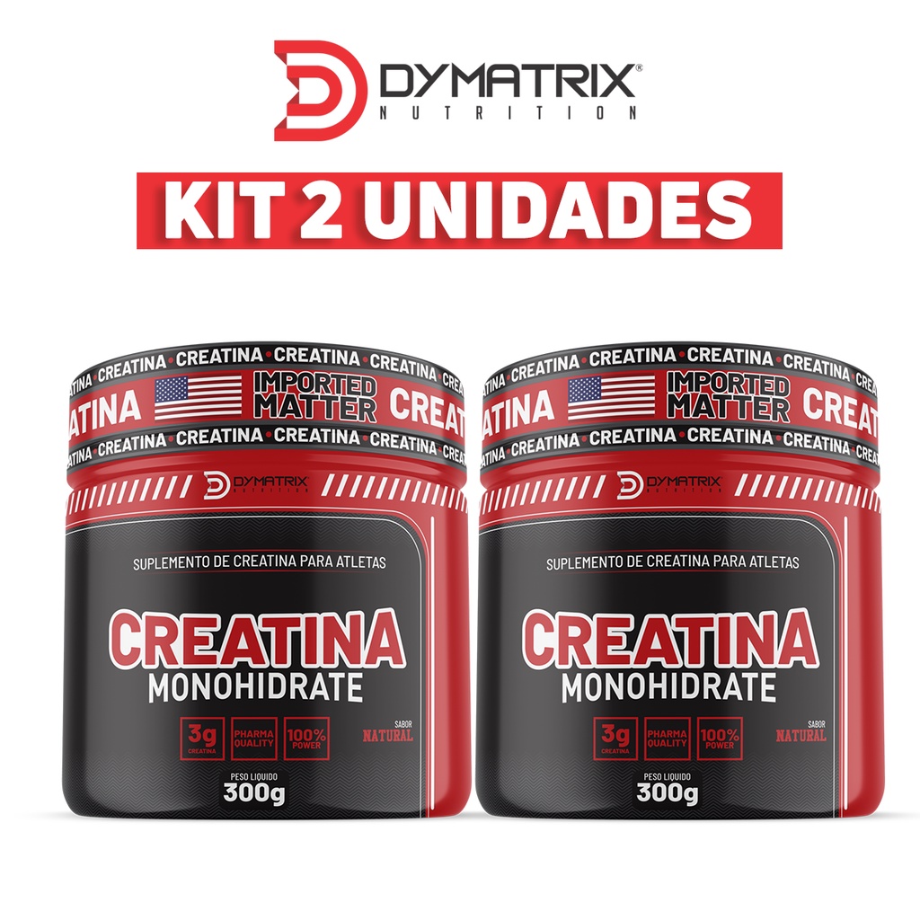 Kit 02 Creatina Dymatrix 300g Cada 100 Pura Shopee Brasil