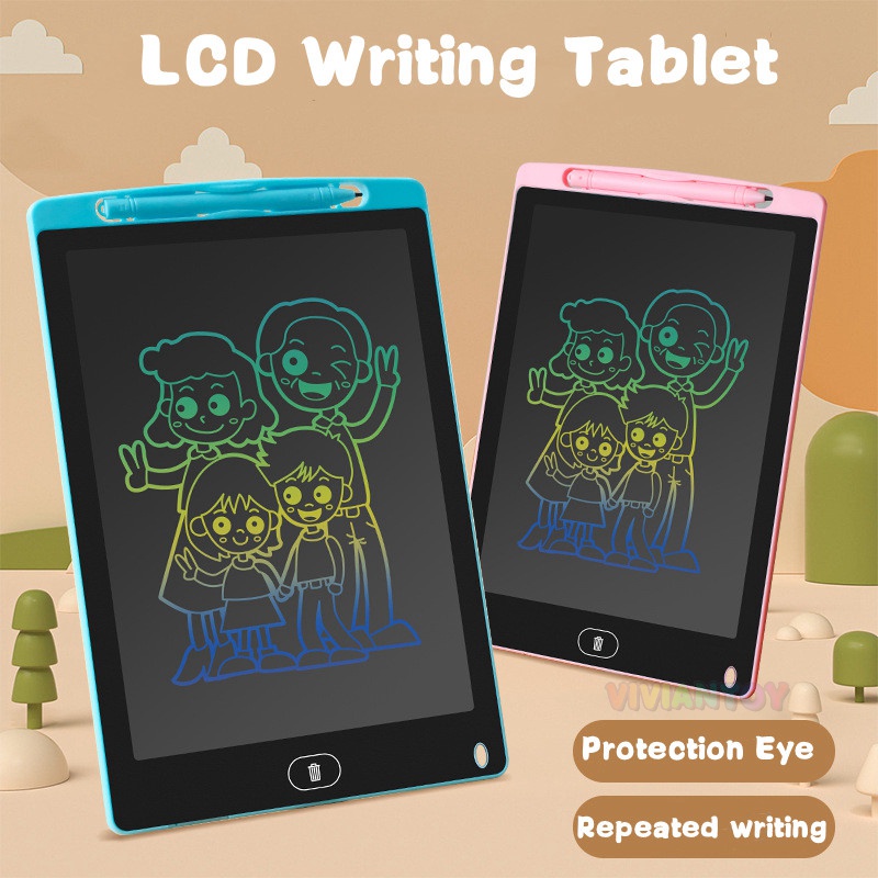 Tablet De Escrita LCD De 12 Polegadas Colorido Mesa De Desenho Digital ...