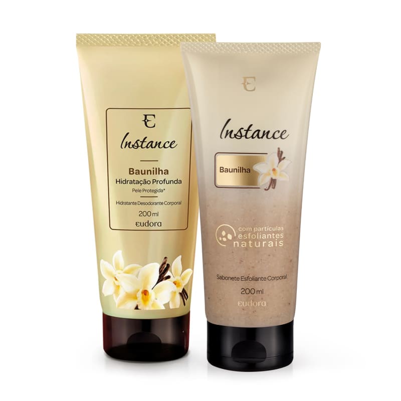 Eudora Combo Instance Baunilha: Hidratante Corporal 200ml + Sabonete ...