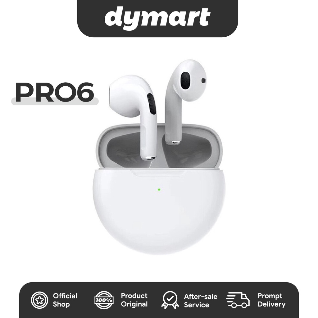 Fone Sem Fio Fone De Ouvido TWS Pro 6 Series Bluetooth Sem Fio Hi-Fi Stereo Para iOS E Android ...