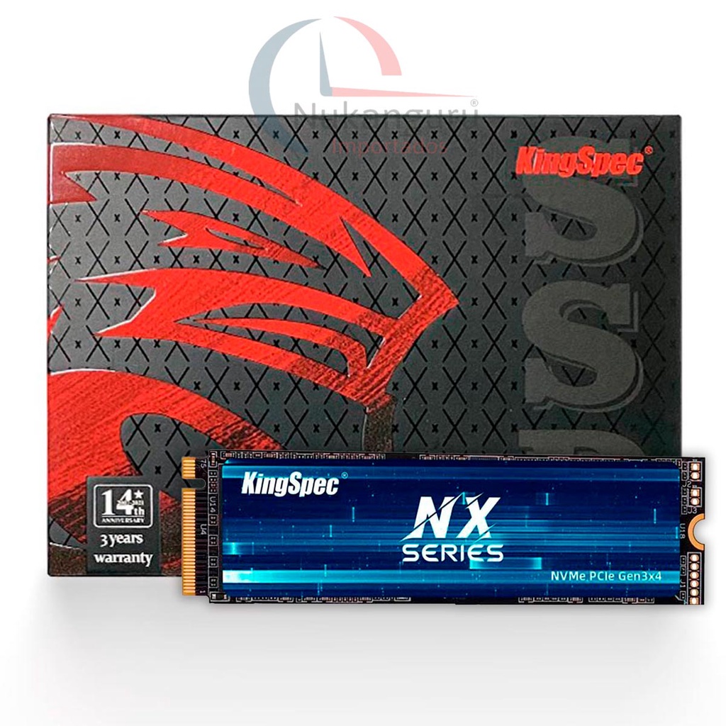 M2 Nvme Kingspec 128 GB, 256 GB, 512 GB e 1 TB, 2280 , NOVO, na Caixa ...